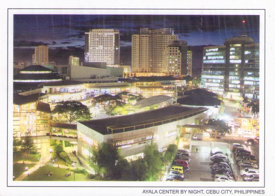 Cebu City, Ayala Center by Night – Global Postcard Sales